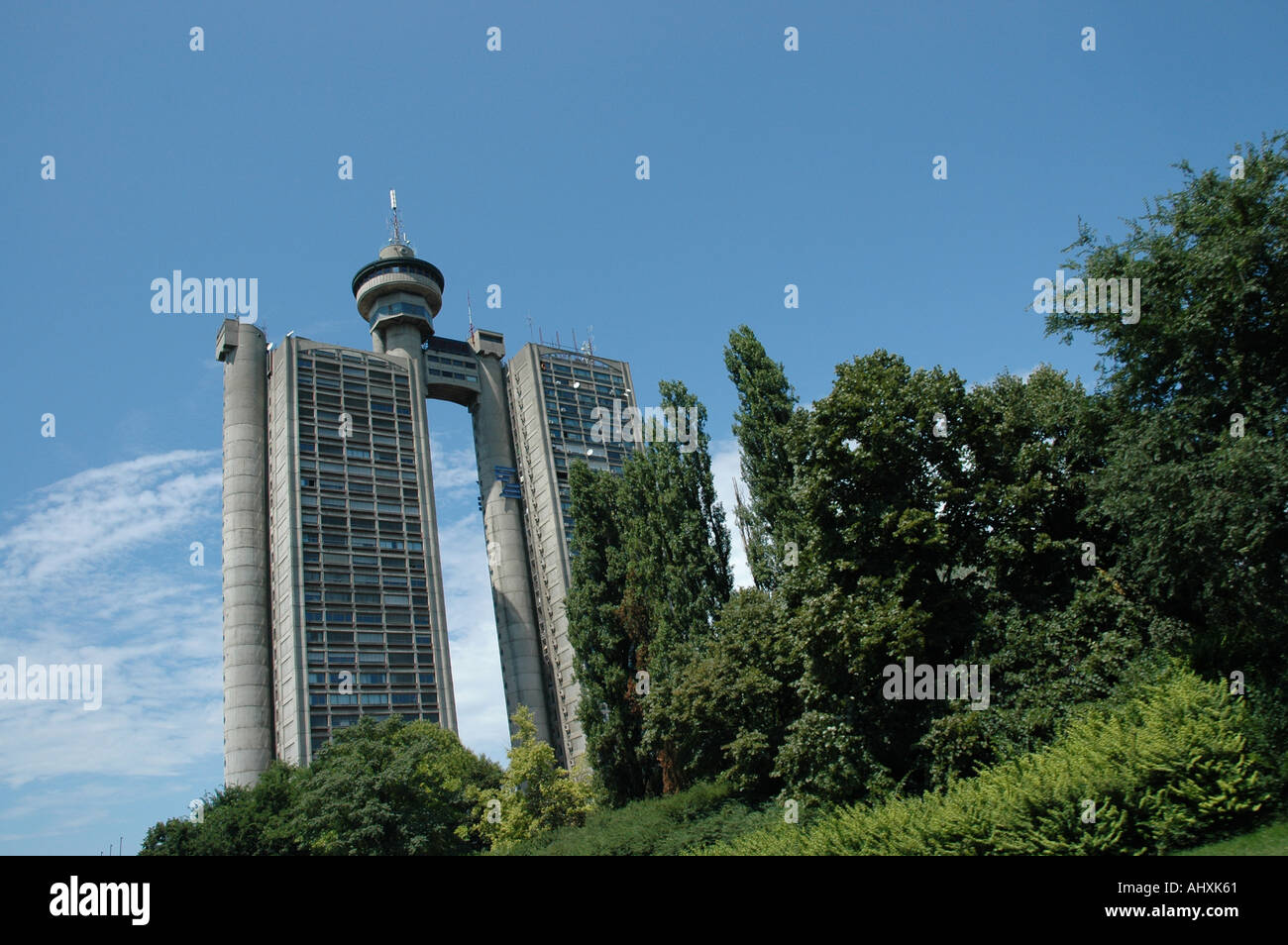 Genex Tower in the Serbian capital city Belgrade Stock Photo - Alamy