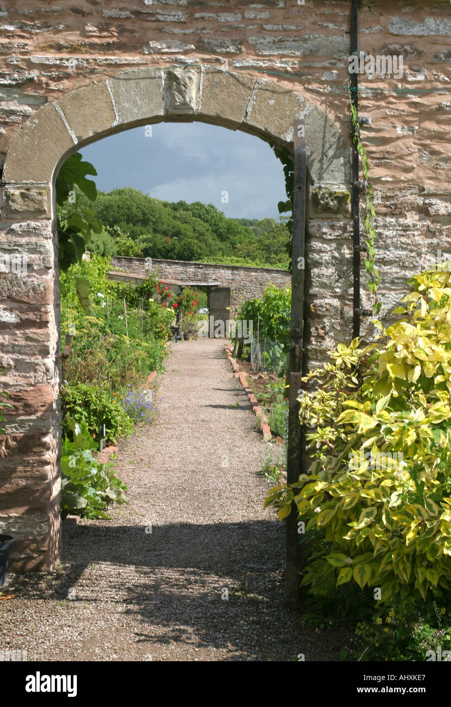 English Kitchen Garden Stock Photo - Alamy