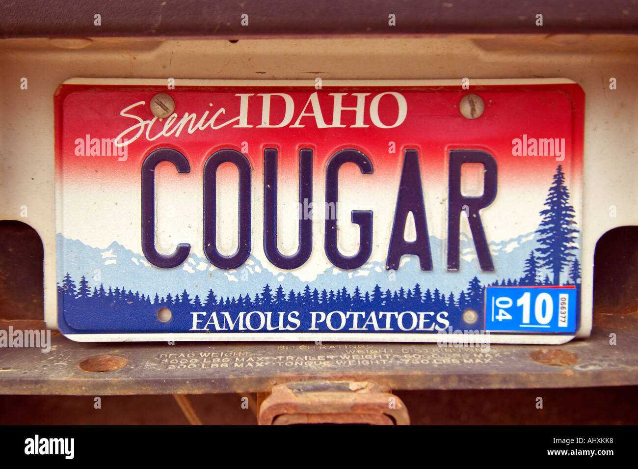 Vanity License Plate Idaho Stock Photo Alamy vanity-license-plate-idaho-stock-photo-alamy