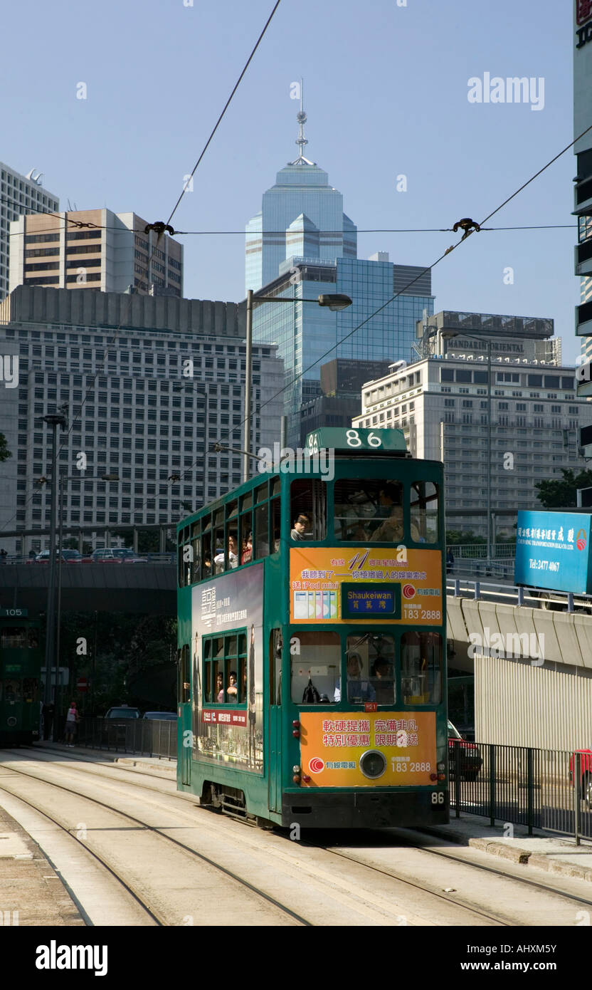 Trams in Hong Kong,China Stock Photo - Alamy