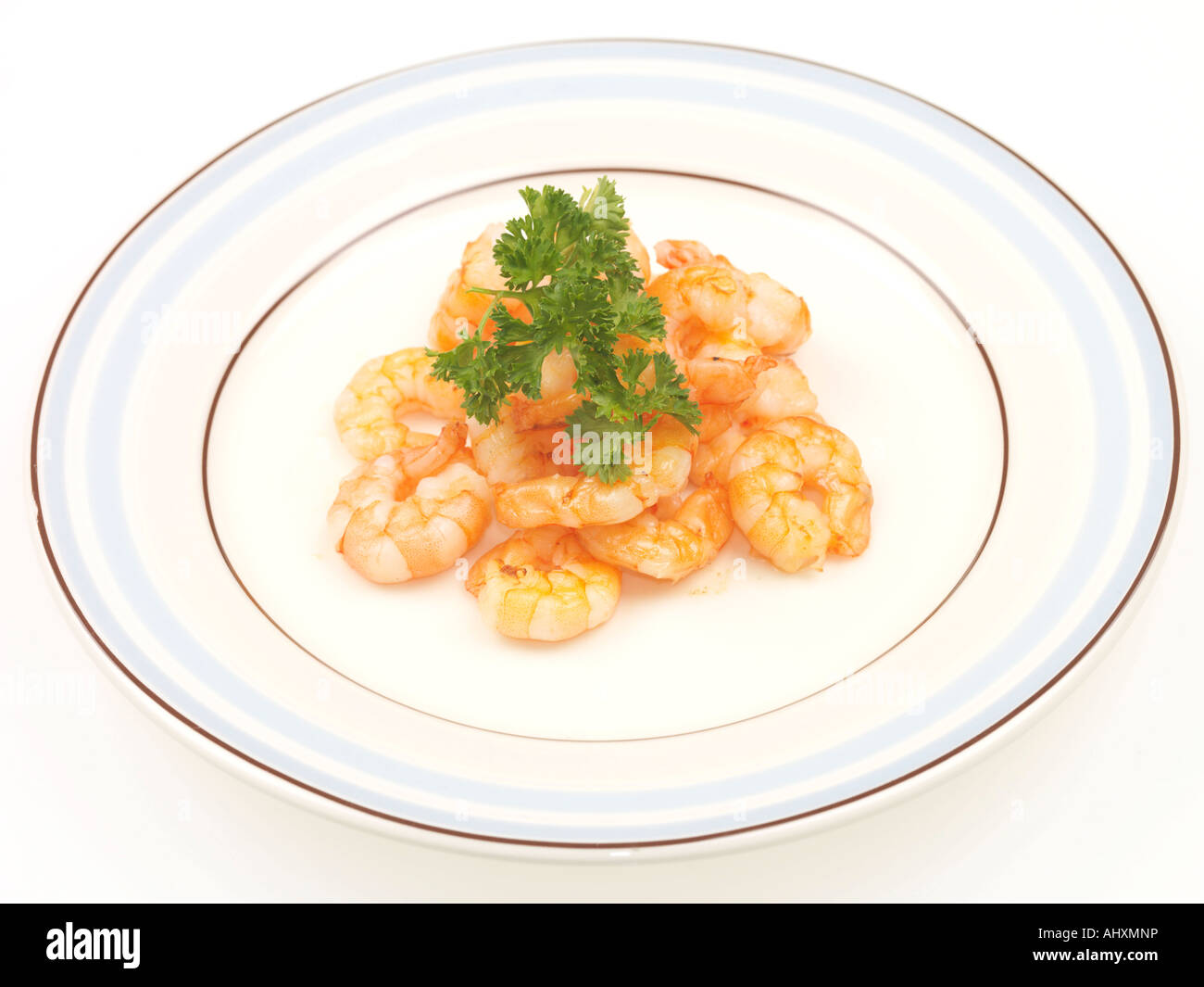 Grilled fresh fish seafood shellfish king prawns prawn shell food hi ...