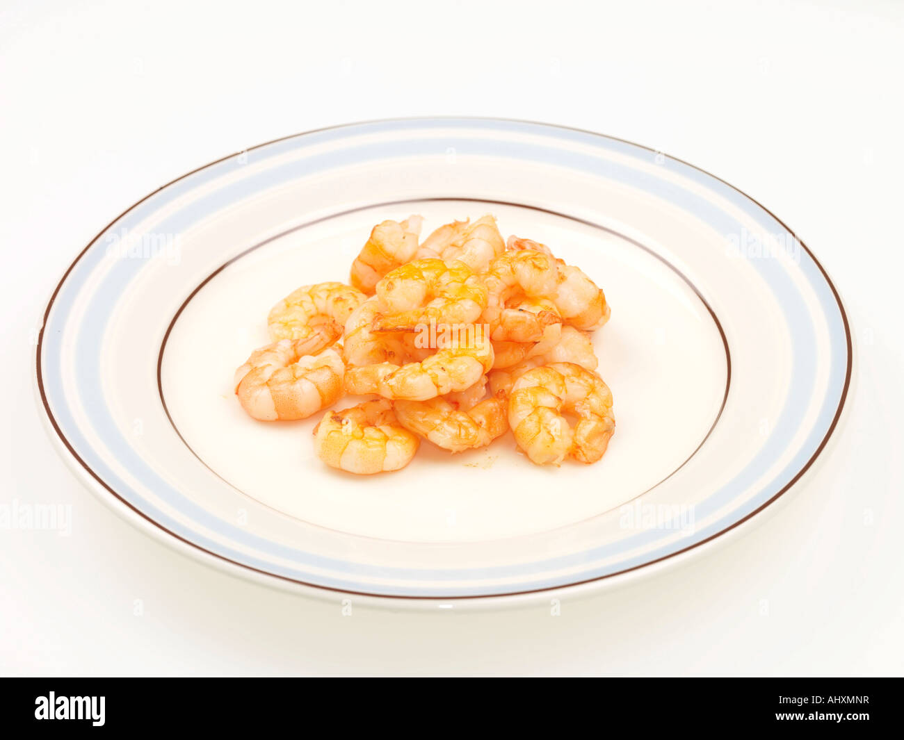 Grilled fresh fish seafood shellfish king prawns prawn shell food hi ...