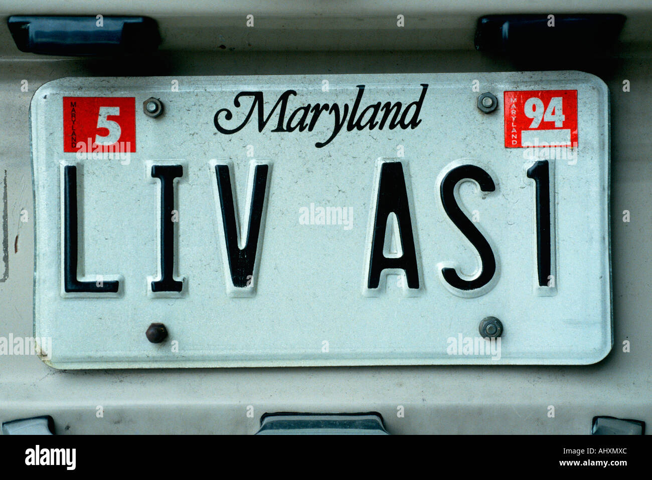 Maryland license plate hi-res stock photography and images - Alamy
