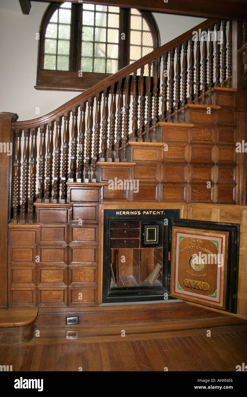 Home stairway safe Stock Photo - Alamy