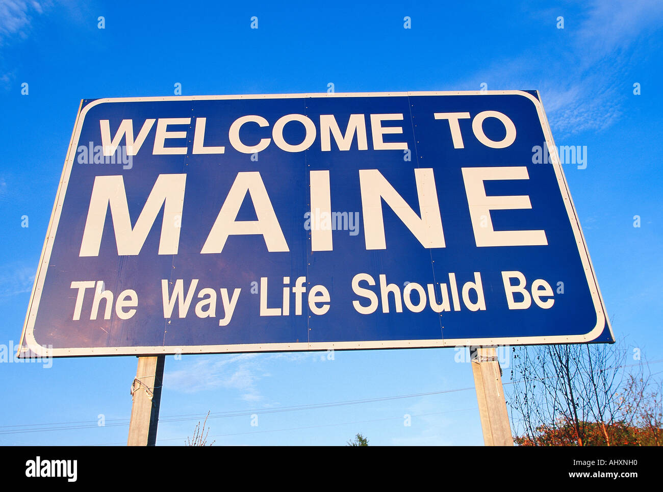 Maine boundary hi-res stock photography and images - Alamy
