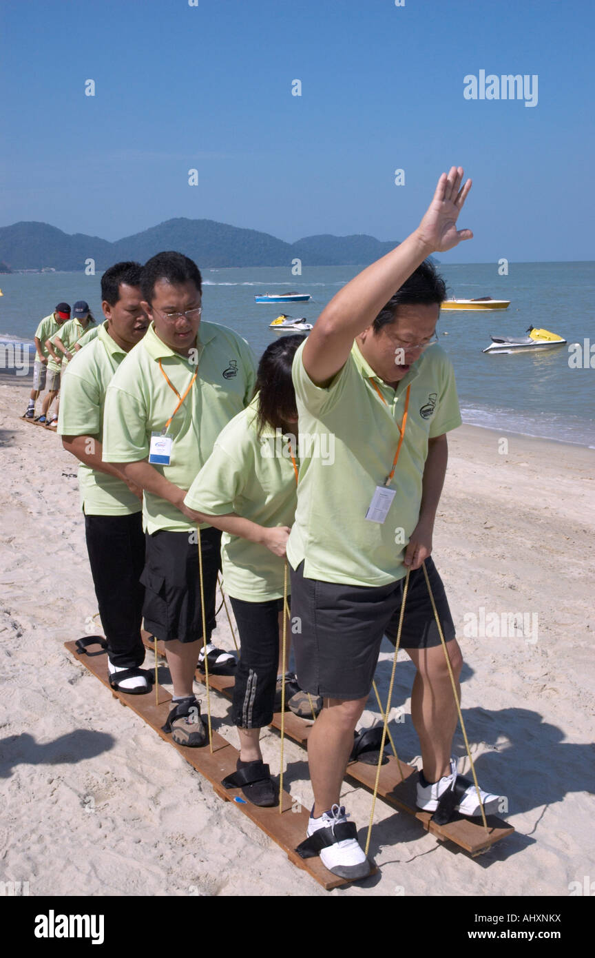 Company Team Building Exercise, Batu Ferringhi Beach, Penang, Malaysia ...