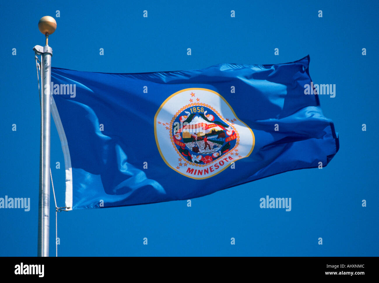 State Flag of Minnesota Stock Photo - Alamy
