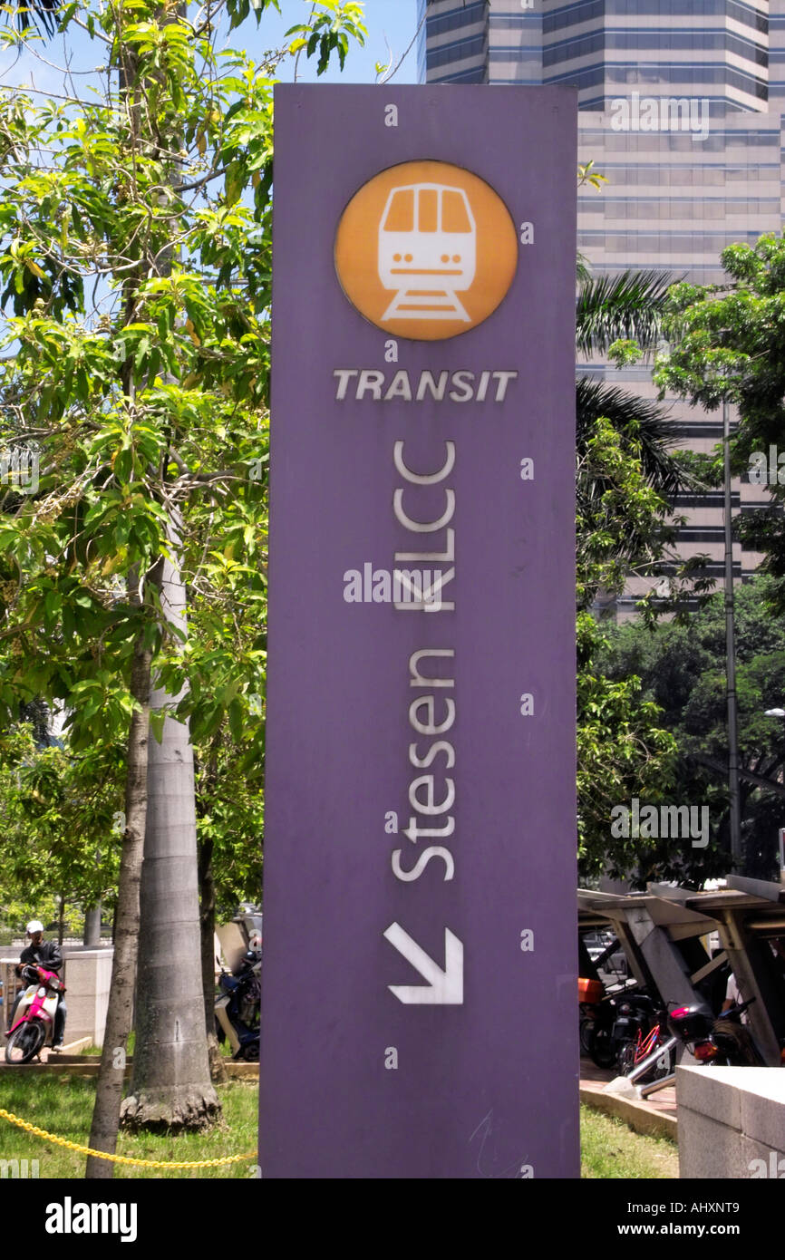Metro sign, KL City Centre, Kuala Lumpur, Malaysia Stock Photo - Alamy
