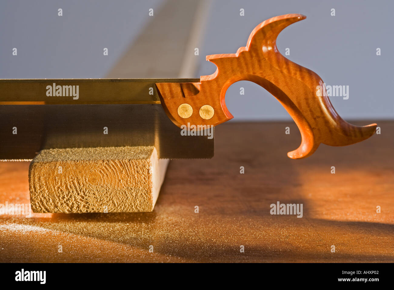 Antique saw and board Stock Photo - Alamy