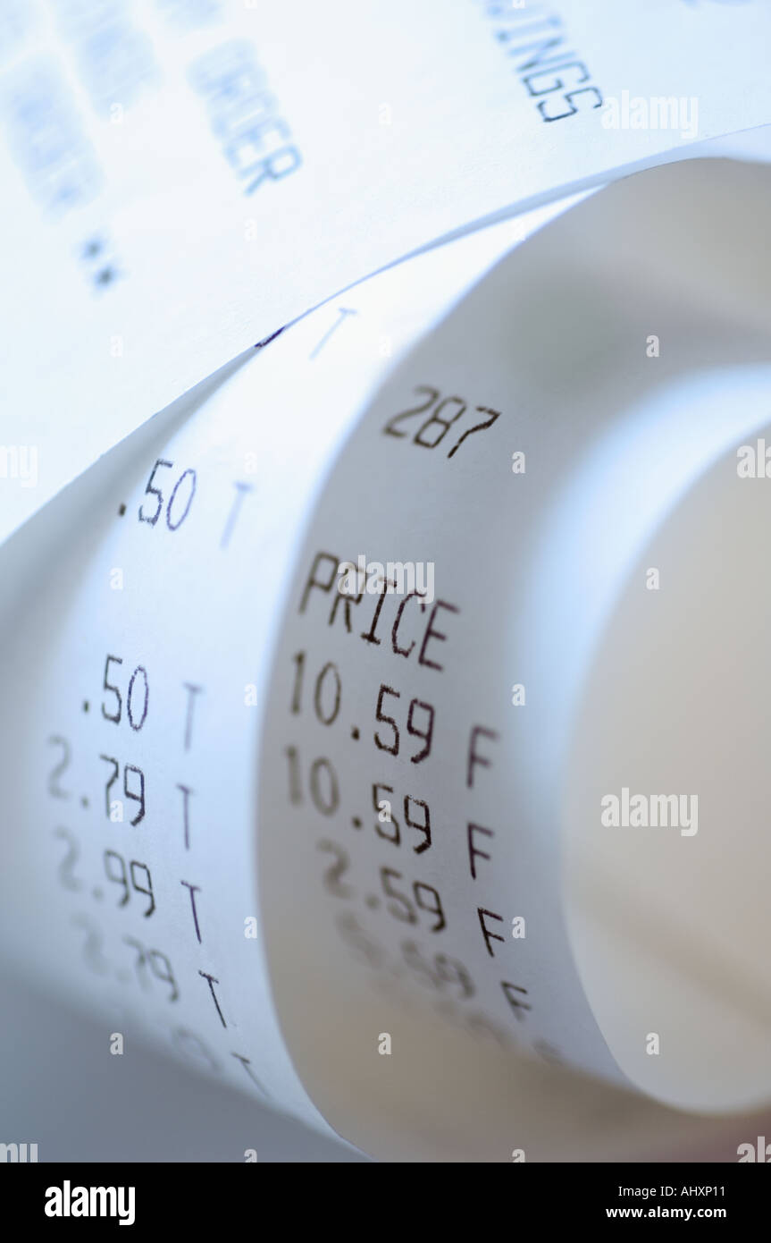Sales receipt hi-res stock photography and images - Alamy