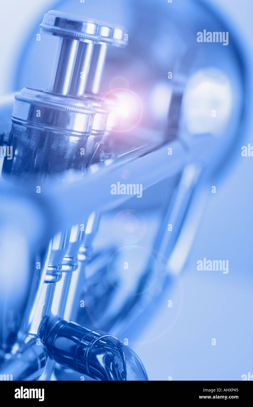 Blue trumpets hi-res stock photography and images - Alamy