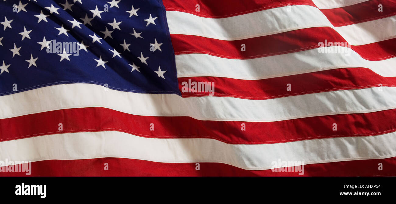 American flag rippling Stock Photo - Alamy