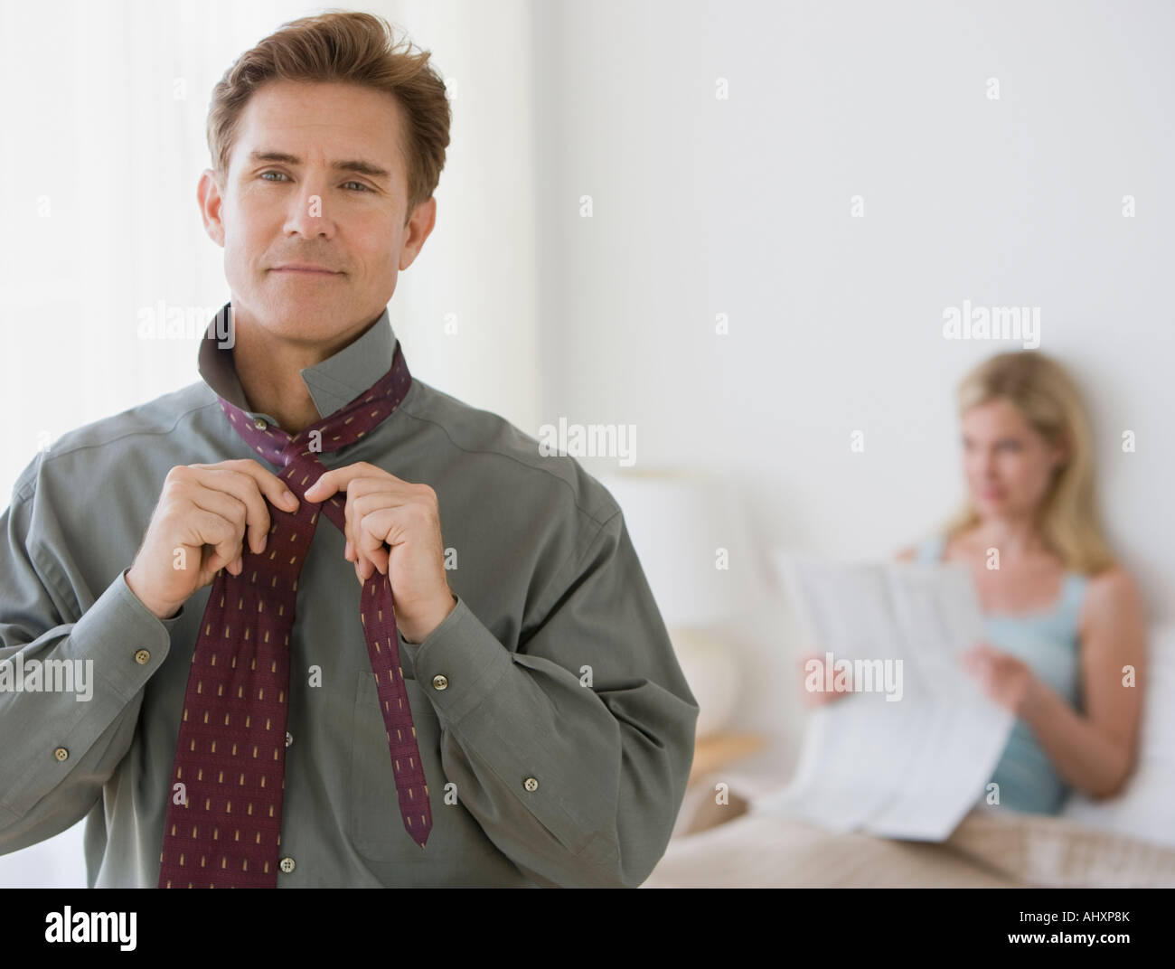 Couple getting dressed Stock Photo - Alamy Couple getting dressed Stock Photo - Alamy