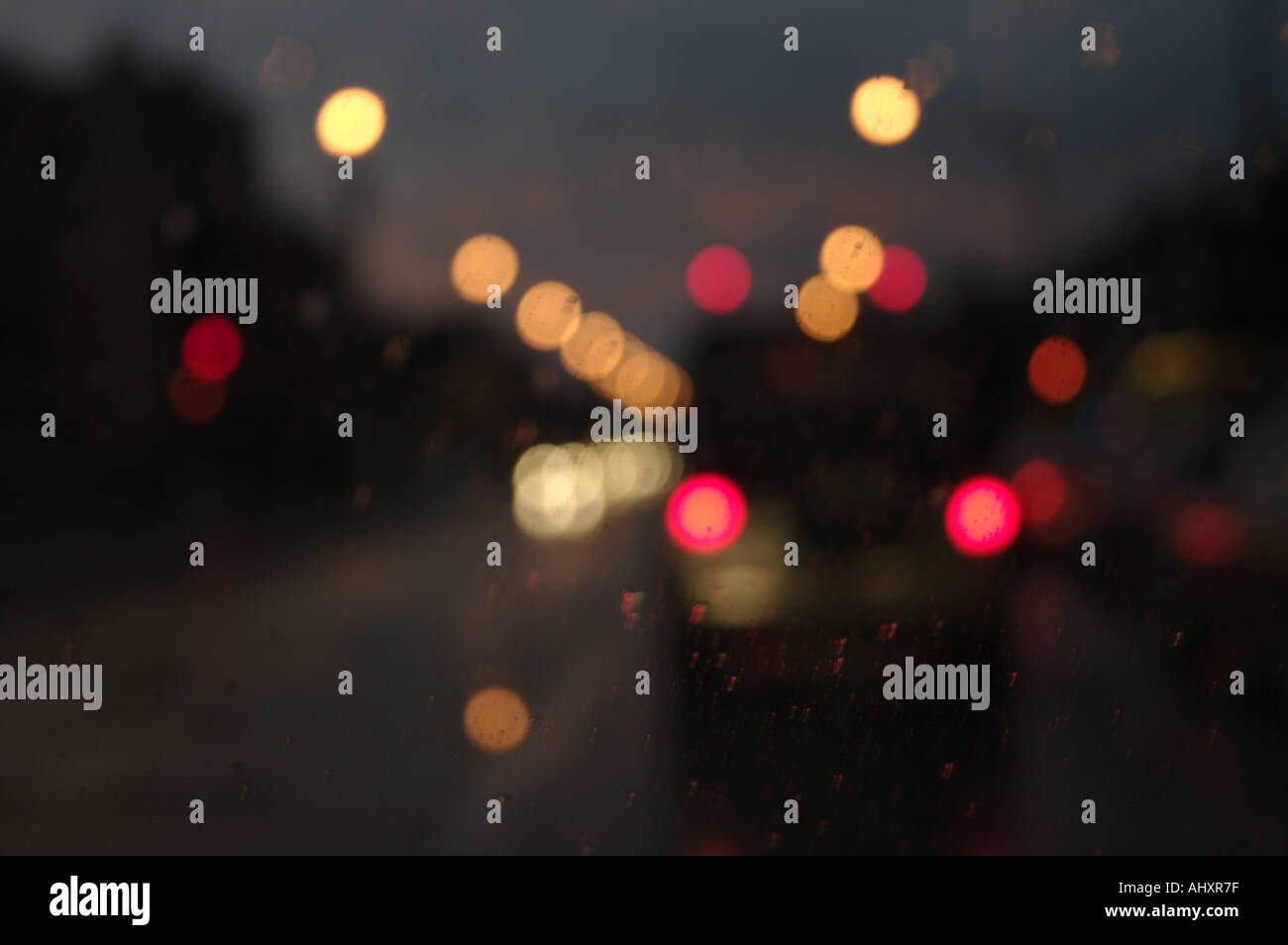 Driving on dark rainy night hi-res stock photography and images - Alamy