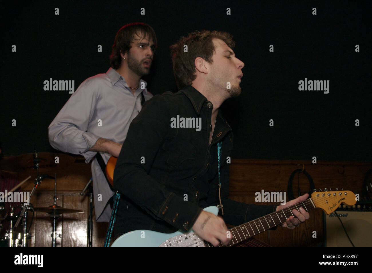 Rock band playing in a club Stock Photo - Alamy