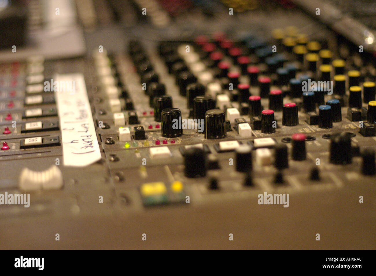 Sound board in a recording studio Stock Photo - Alamy