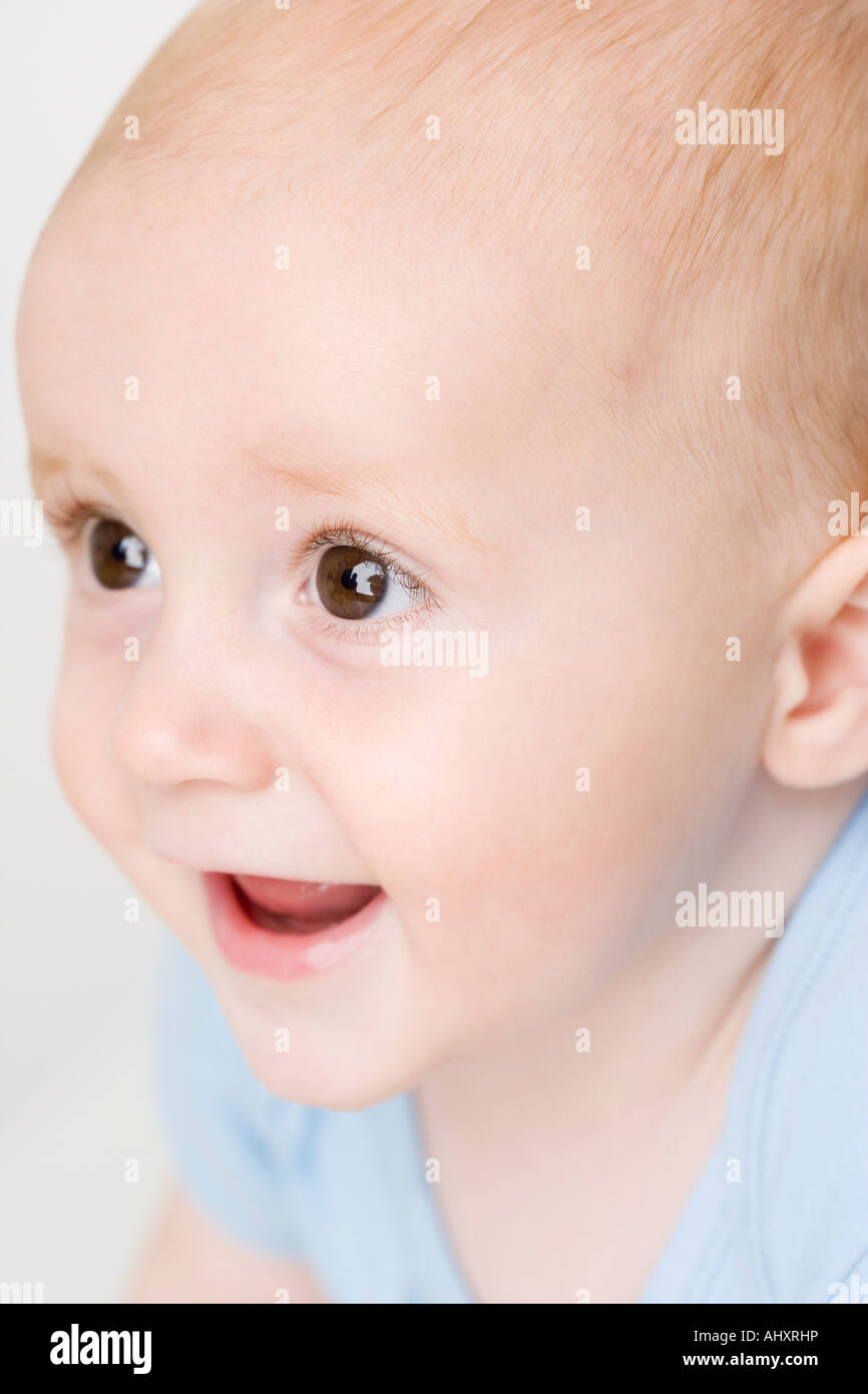 Close up of baby smiling Stock Photo - Alamy