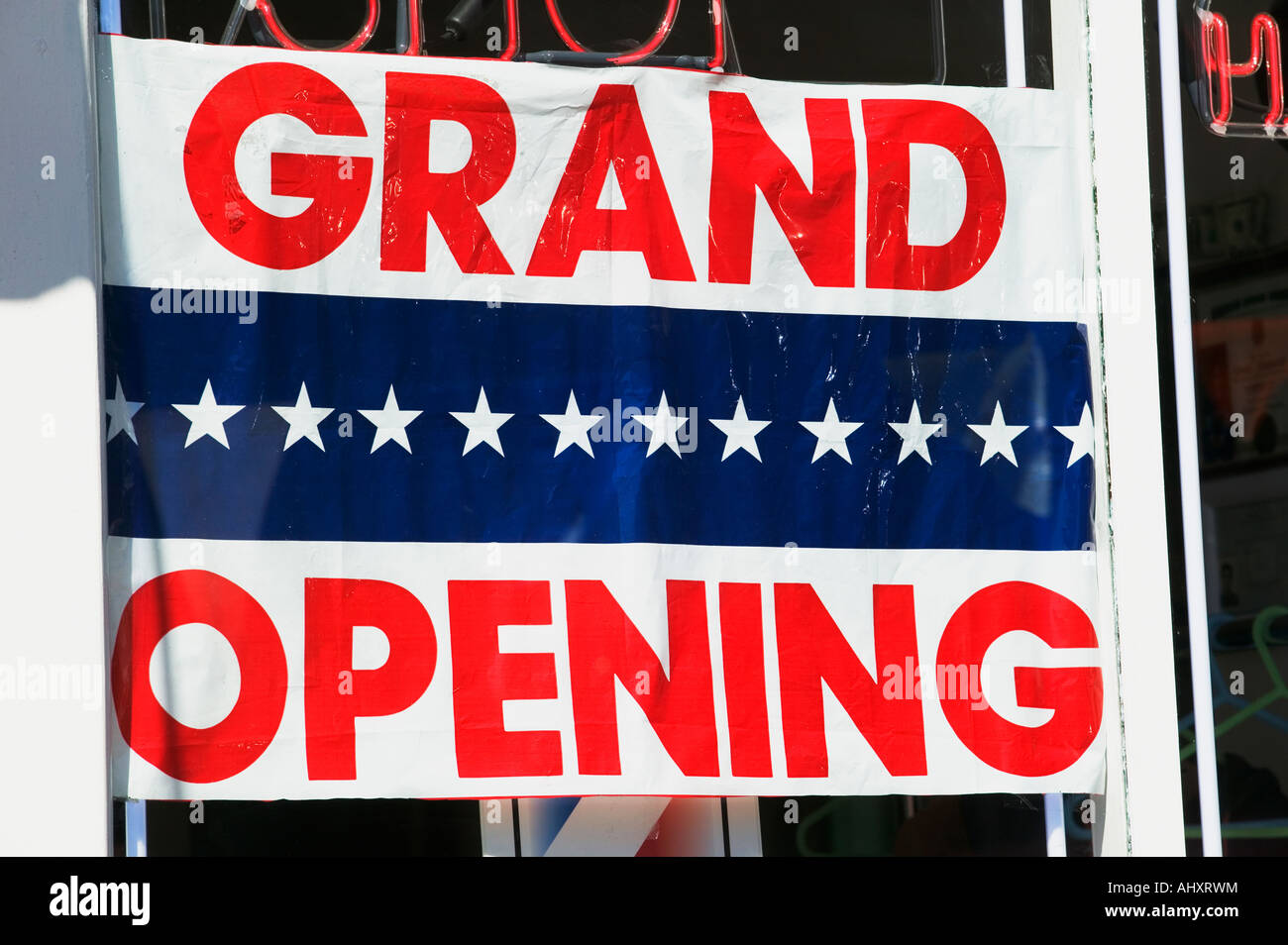 Grand opening sign hi-res stock photography and images - Alamy