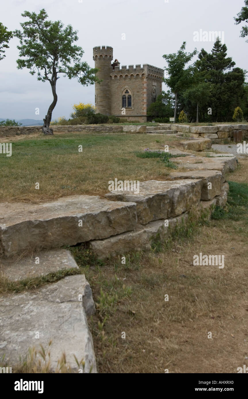 Magdala tower Rennes Le Château Aude France Stock Photo - Alamy