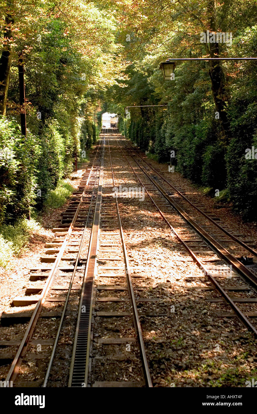 Funicular railway at Bom Jesus Braga Portugal Stock Photo - Alamy