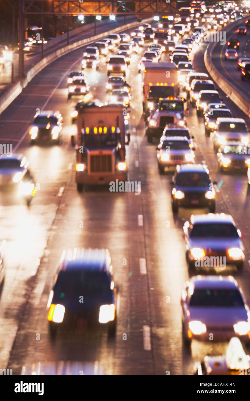 Night evening shot busy highway hi-res stock photography and images - Alamy