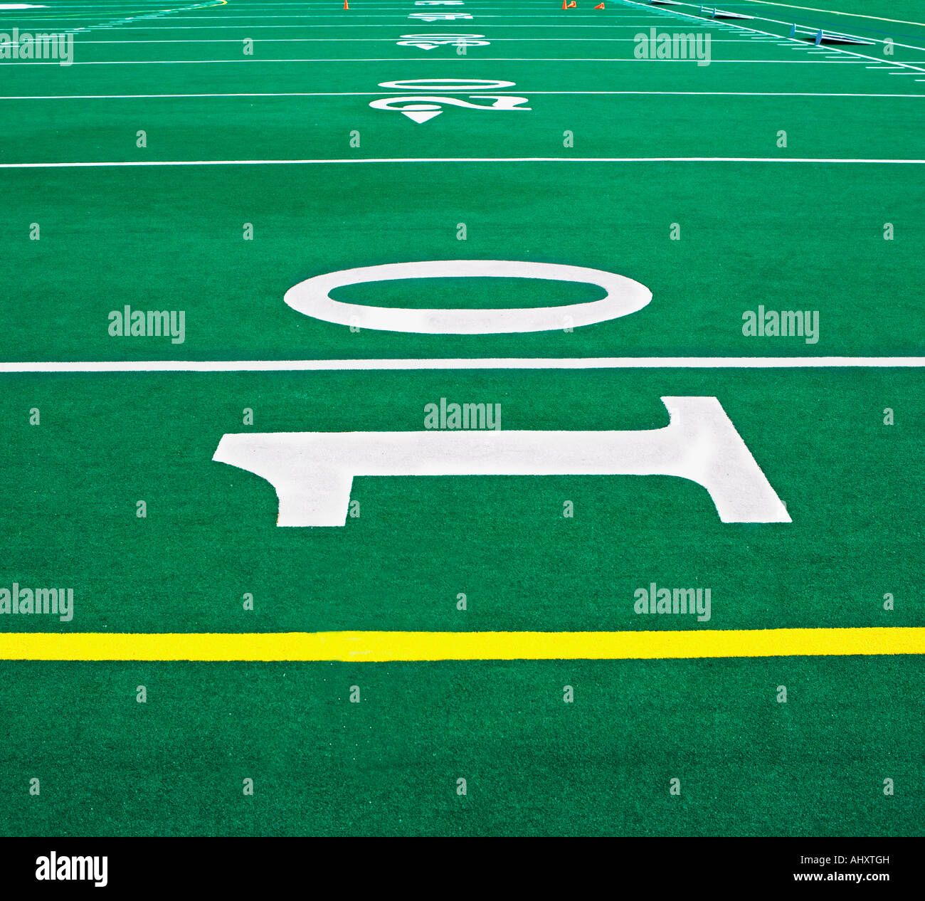 Close up of football field Stock Photo - Alamy