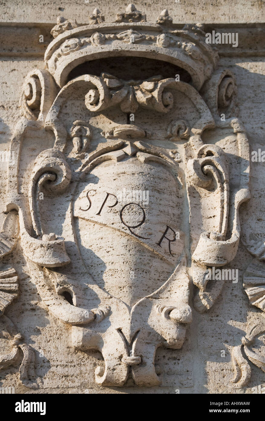 Inscription spqr hi-res stock photography and images - Alamy