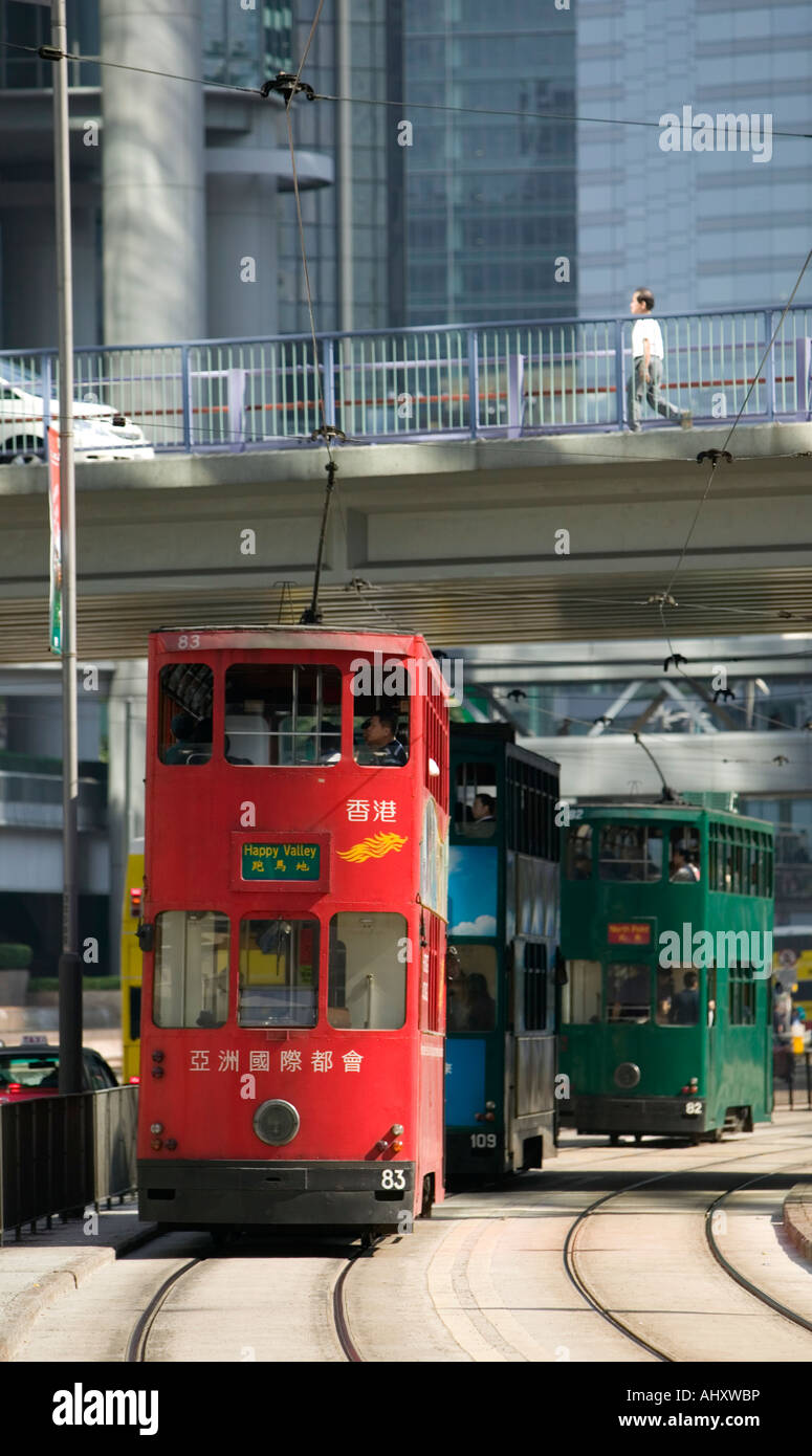 Trams in Hong Kong,China Stock Photo - Alamy