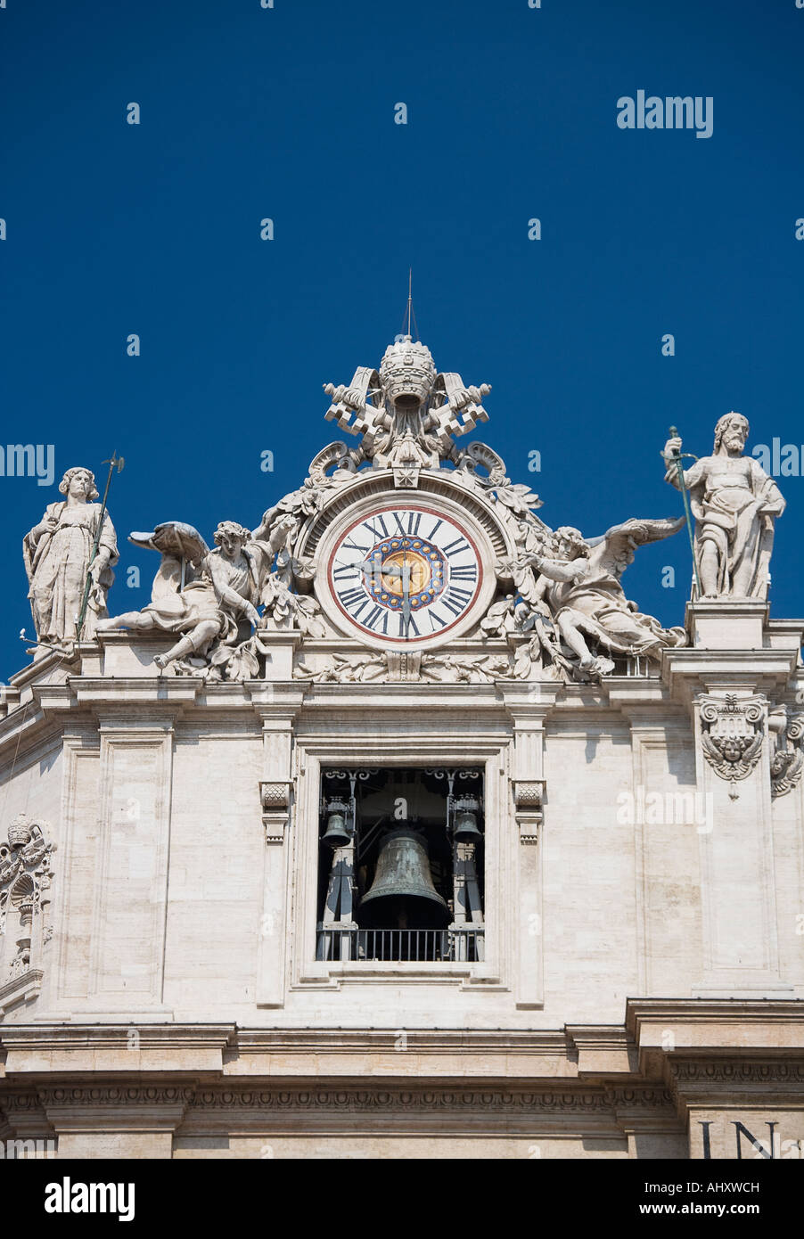 St basilica clock bell vatican hi-res stock photography and images - Alamy