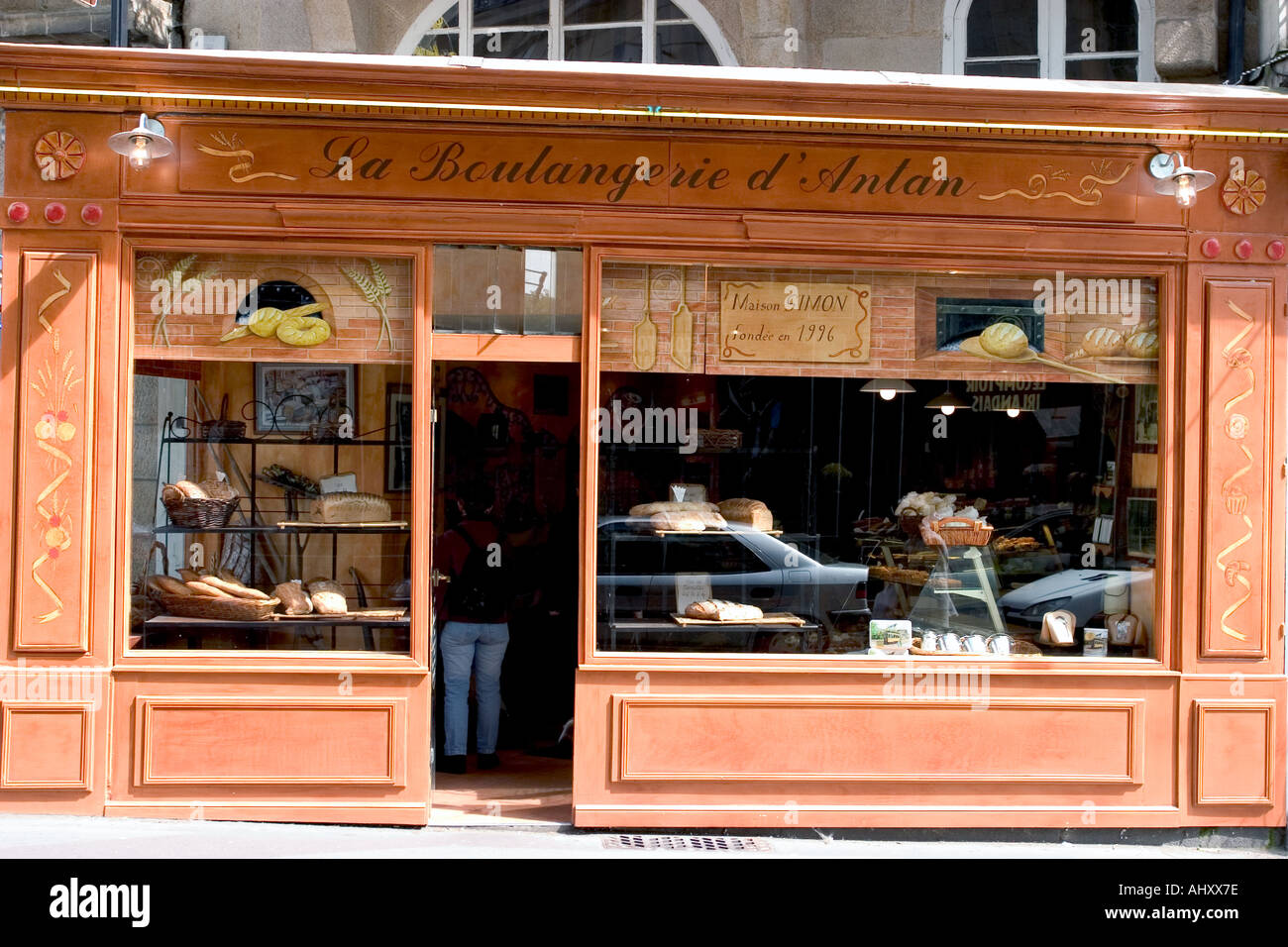 traditional bakery sign shop in france Stock Photo - Alamy