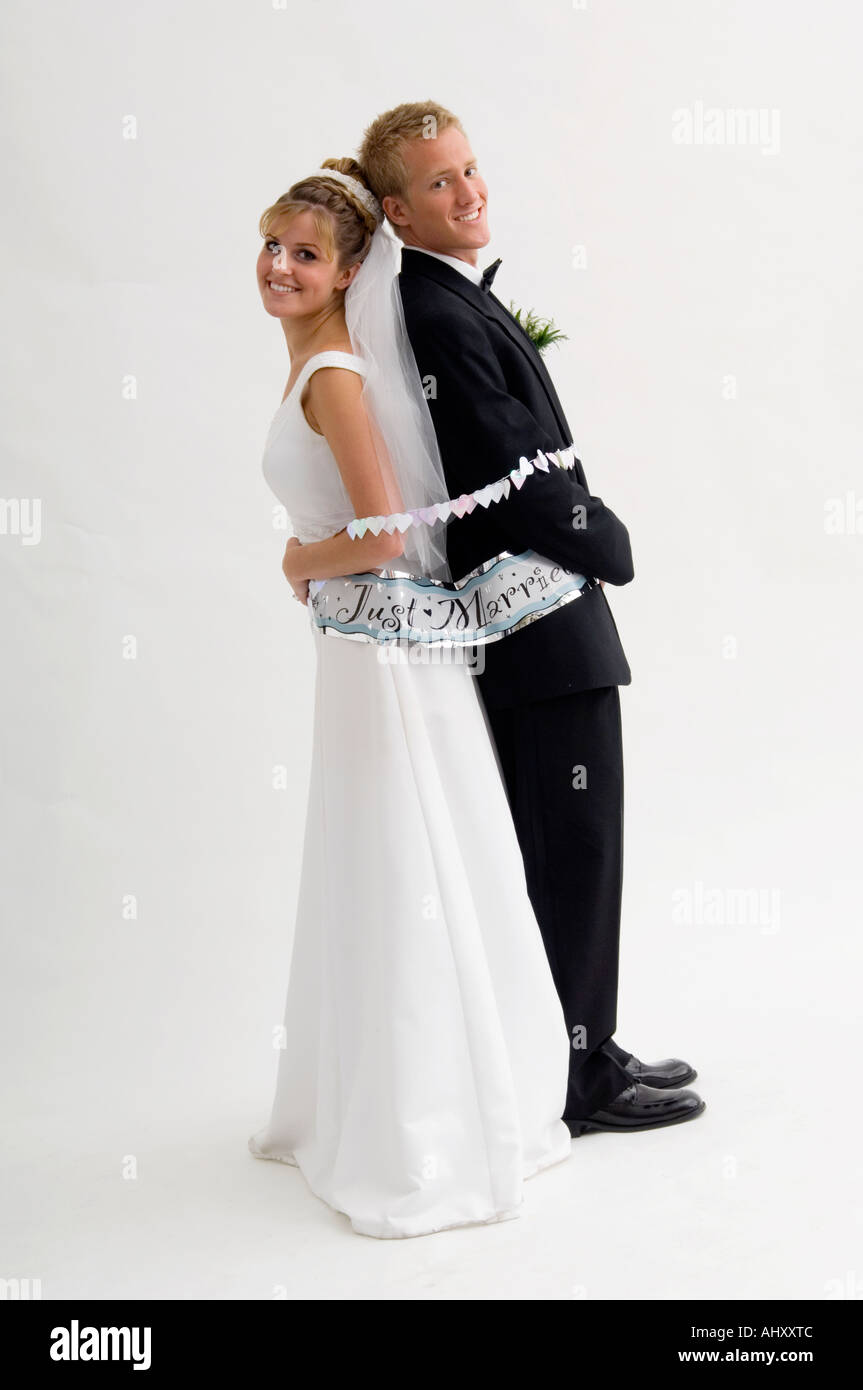 Bride and groom Stock Photo - Alamy