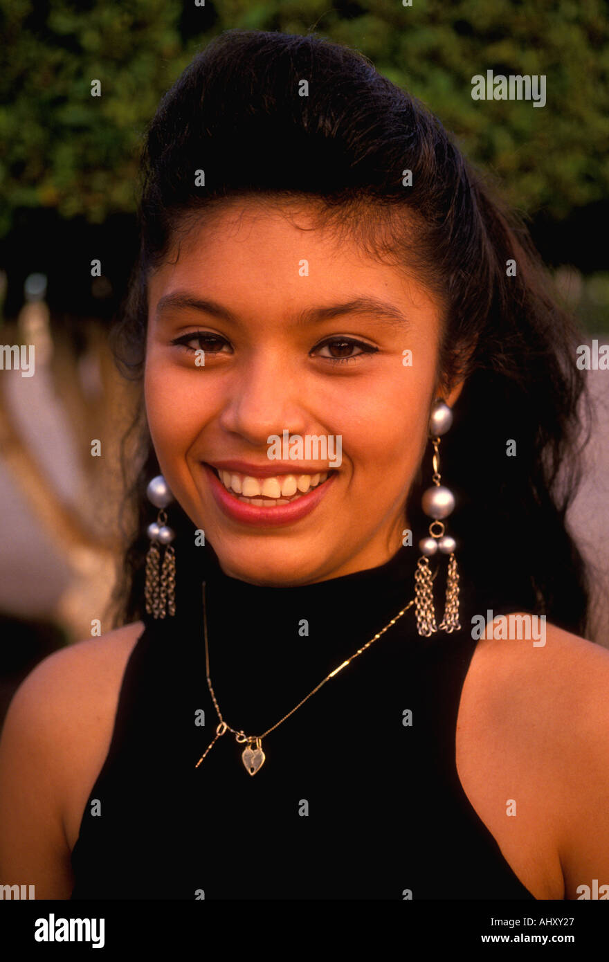 Smiling young maya woman hi-res stock photography and images - Alamy
