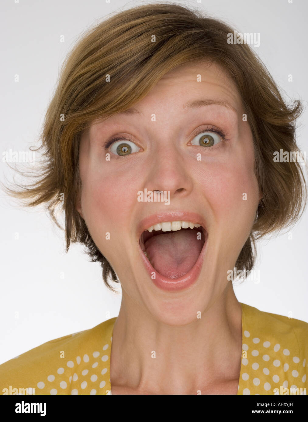 What woman react hi-res stock photography and images - Alamy