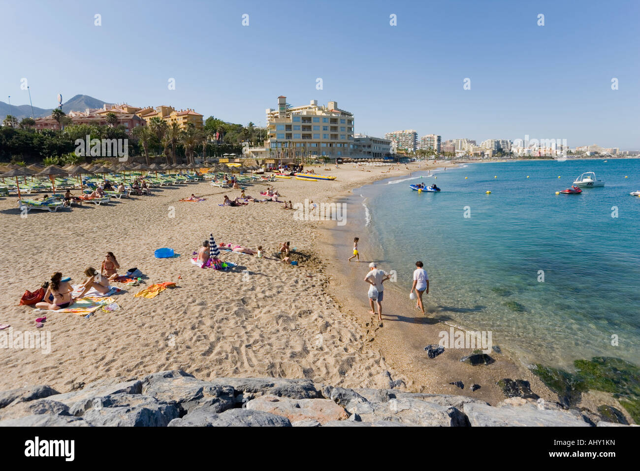 Benalmadena Costa Malaga Province Costa del Sol Spain Arroyo de la Miel ...
