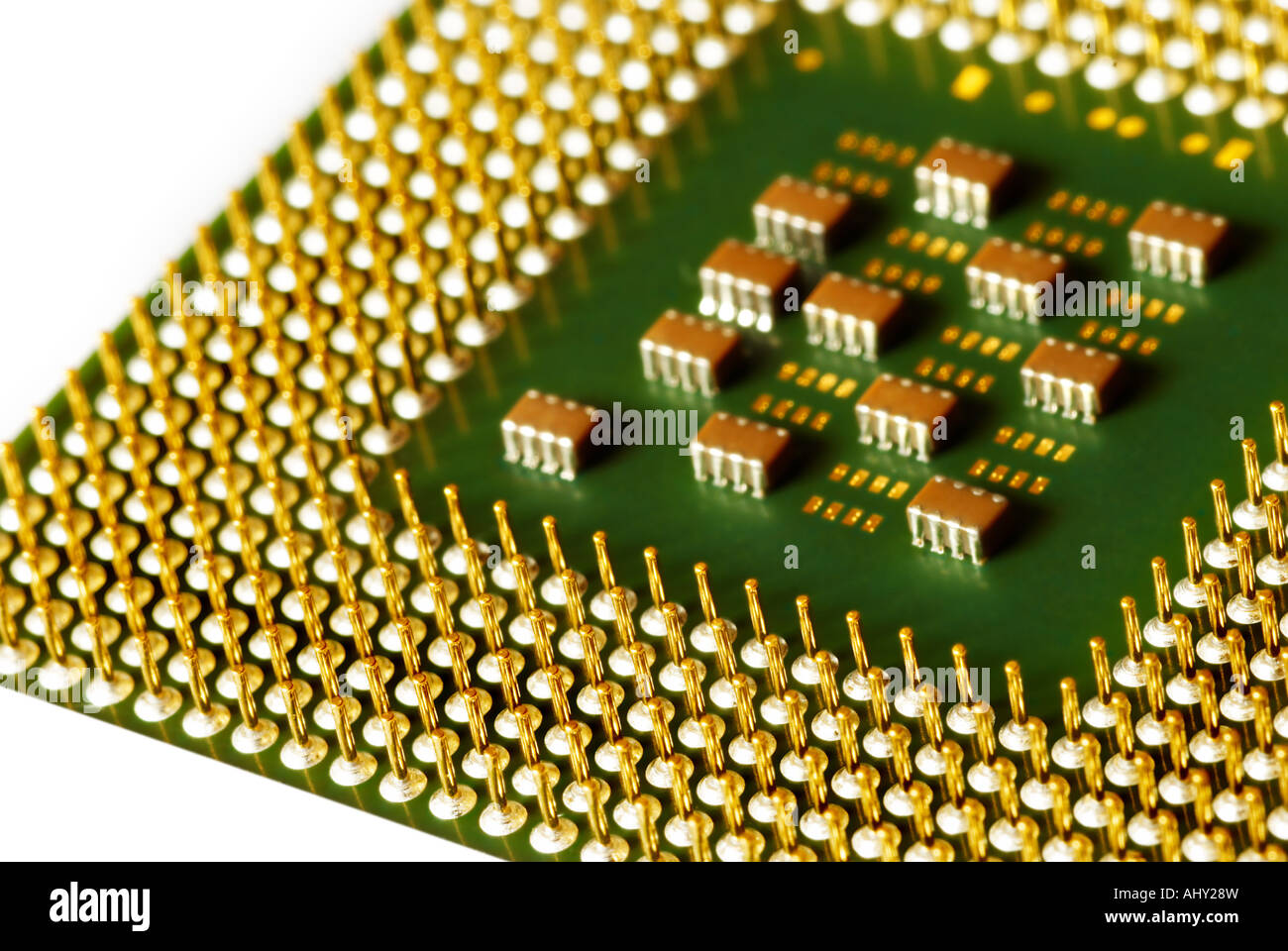 Microprocessor in macro Stock Photo - Alamy