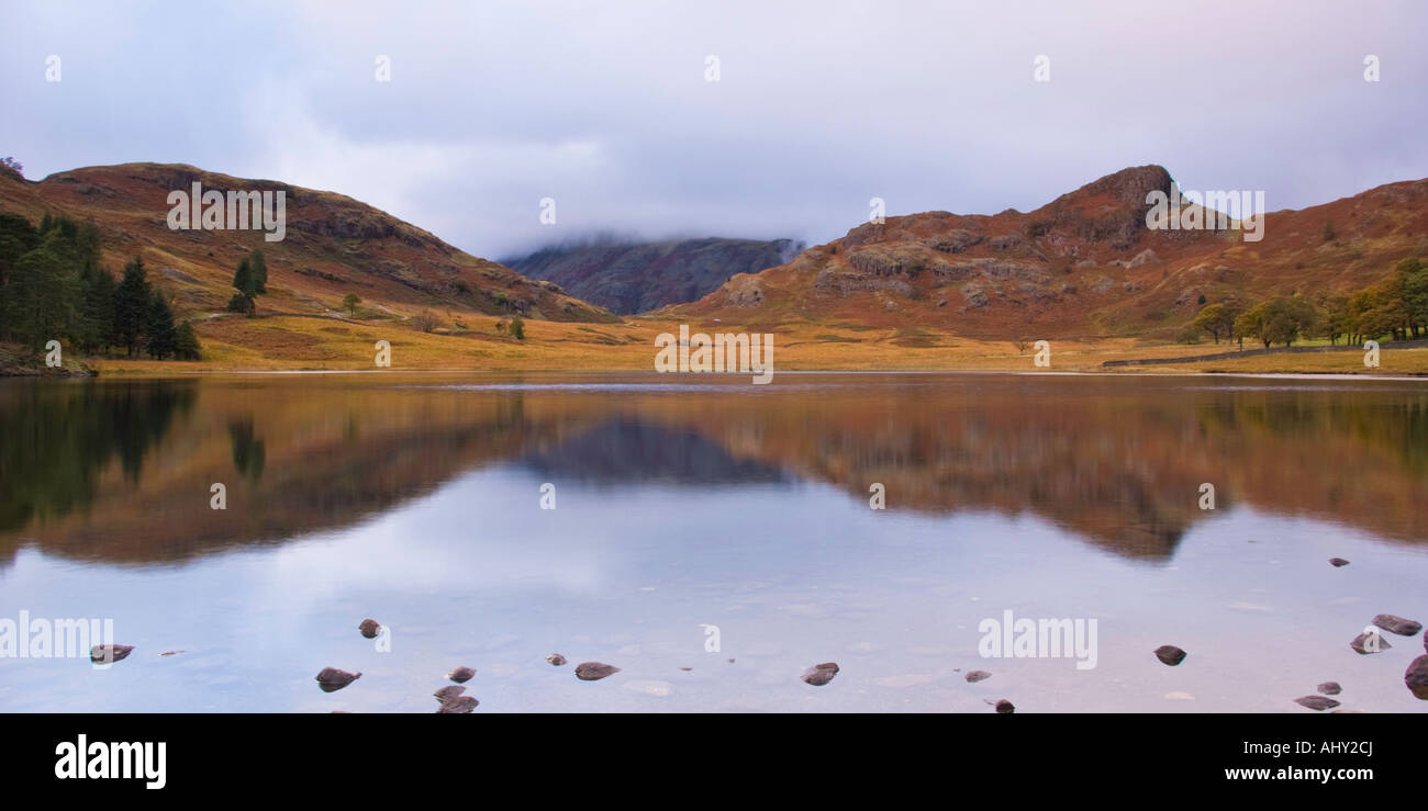 Blea Tarn reflections 2 Stock Photo - Alamy
