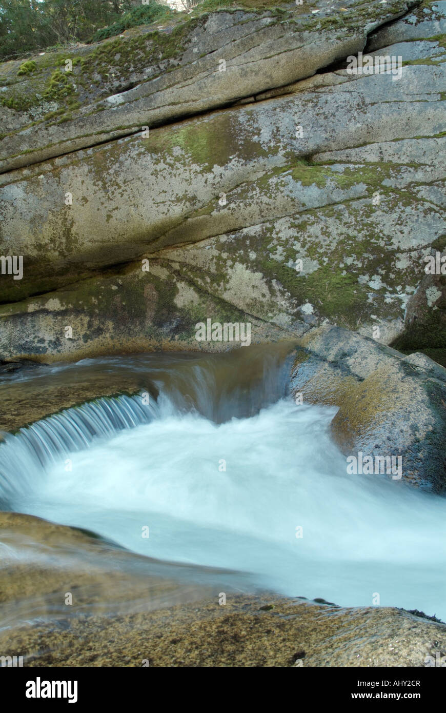 Ammonoosuc River near the Upper Falls during the autumn months in the ...