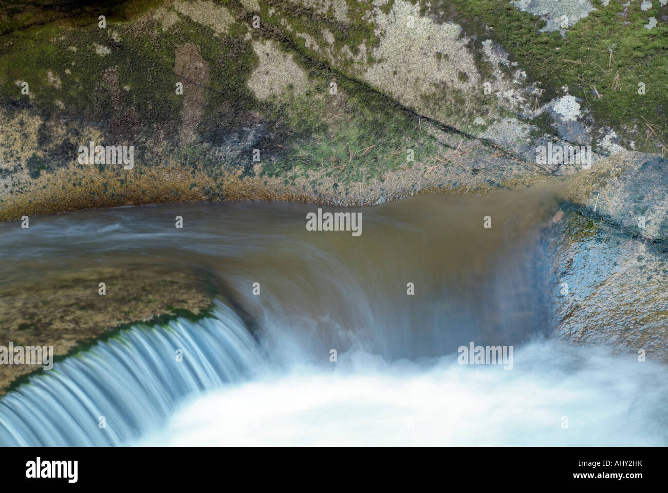 Ammonoosuc River near the Upper Falls during the autumn months in the ...