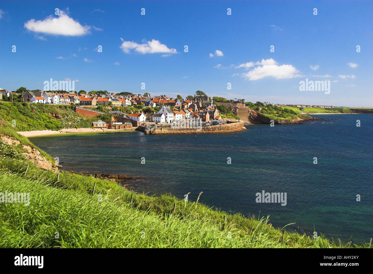 Crail Harbour in Summer Stock Photo - Alamy