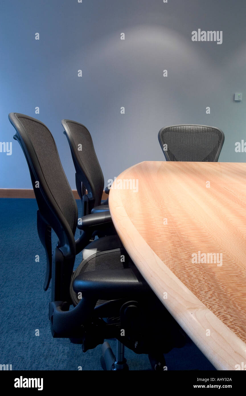 Office boardroom table chairs hi-res stock photography and images - Alamy