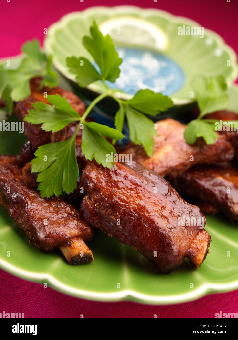 Chinese spare ribs editorial food Stock Photo - Alamy
