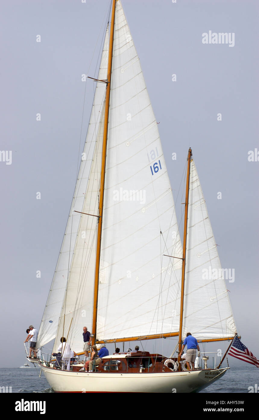 Sailboat in Newport, Rhode Island Stock Photo - Alamy