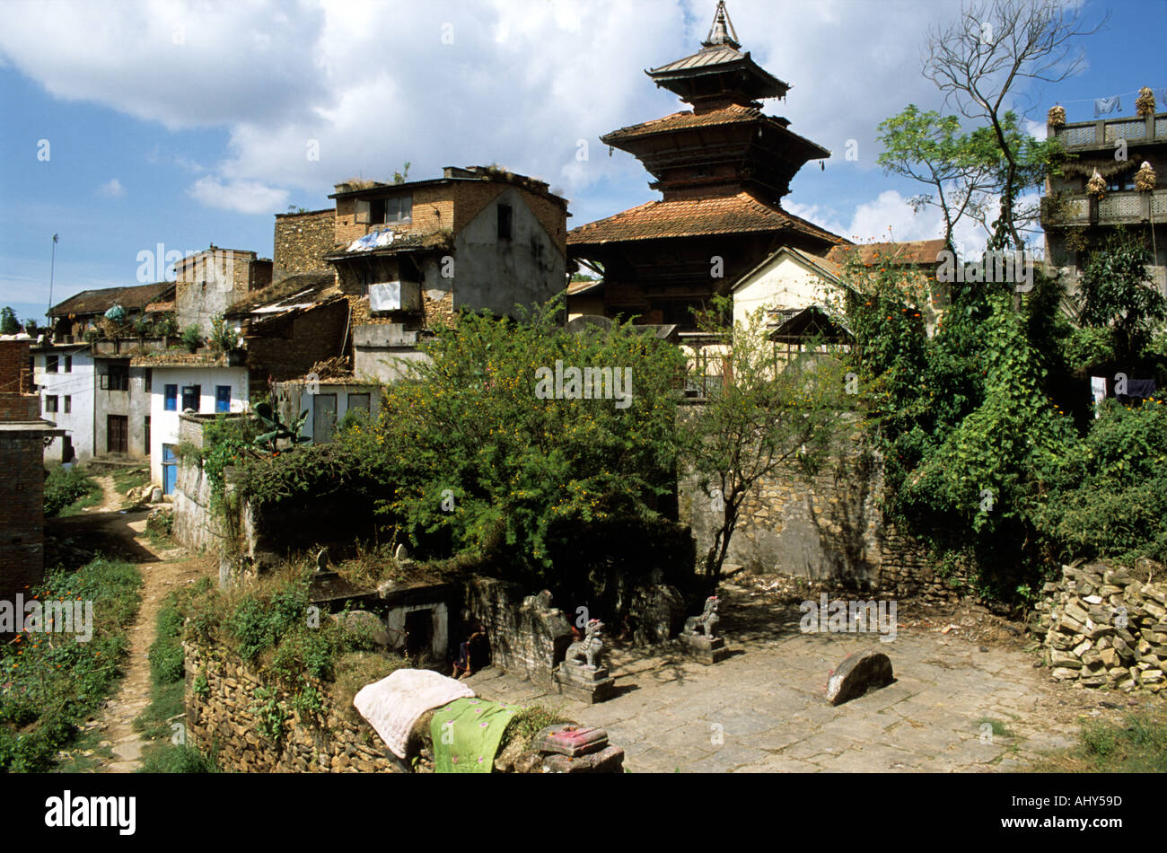 Adinath Hindu and Buddhist Temple in Chobhar village near Kathmandu ...