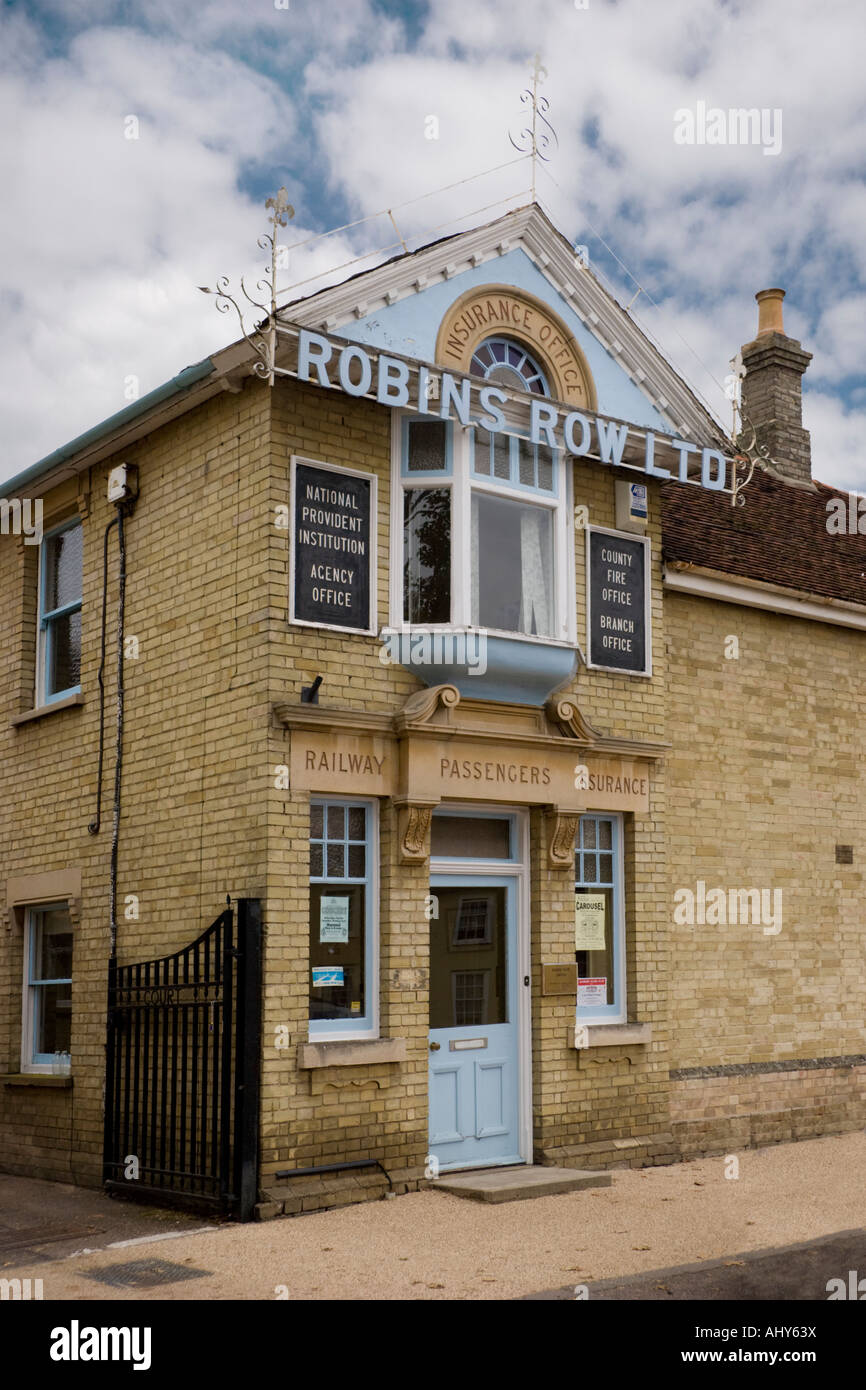 Robins Row insurance office, Long Melford, Suffolk, England Stock Photo ...