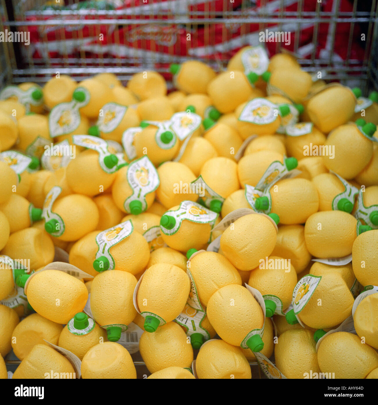 Plastic lemons in a UK market Stock Photo - Alamy