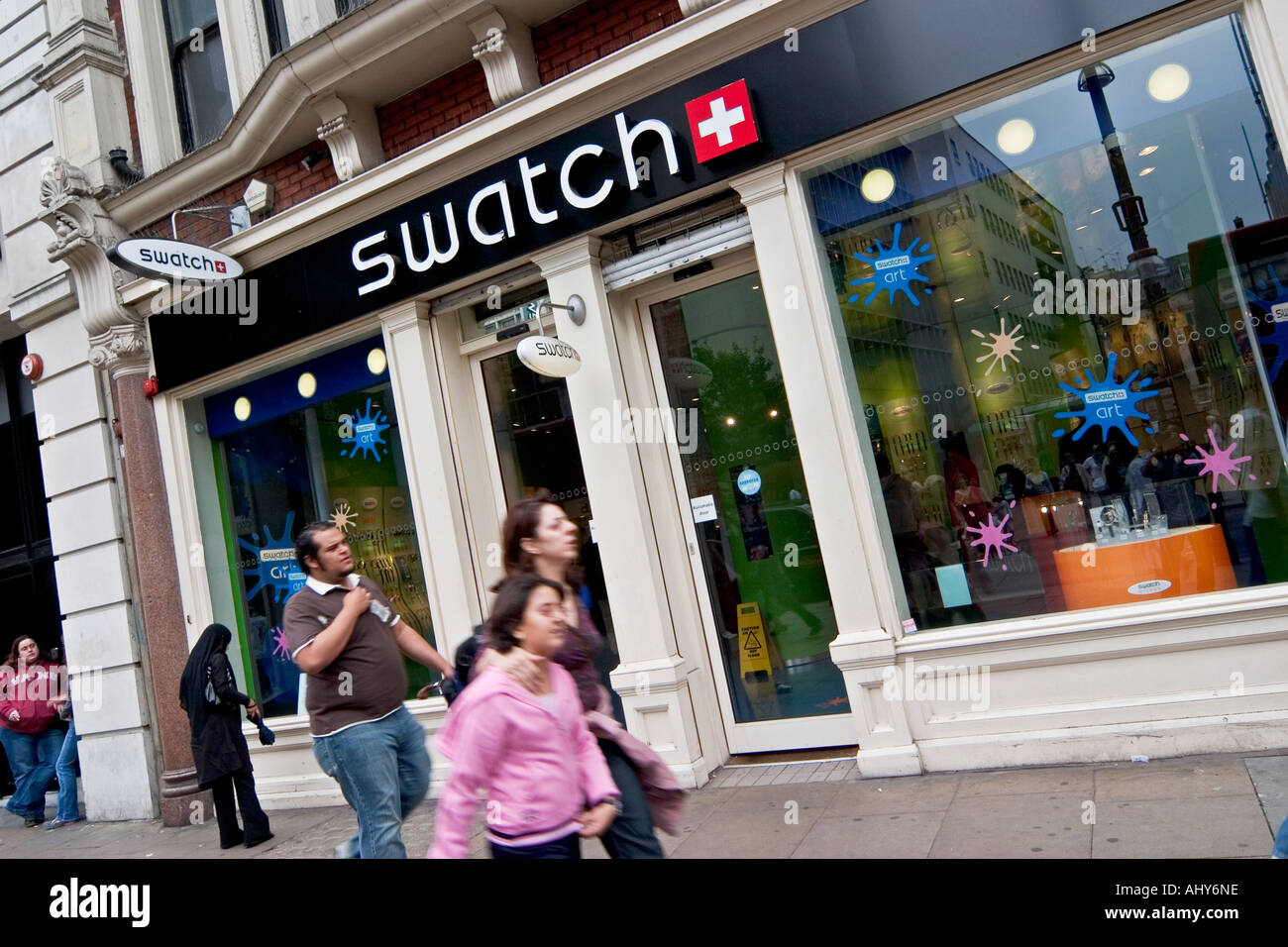 Swatch store on Oxford Street London Stock Photo - Alamy