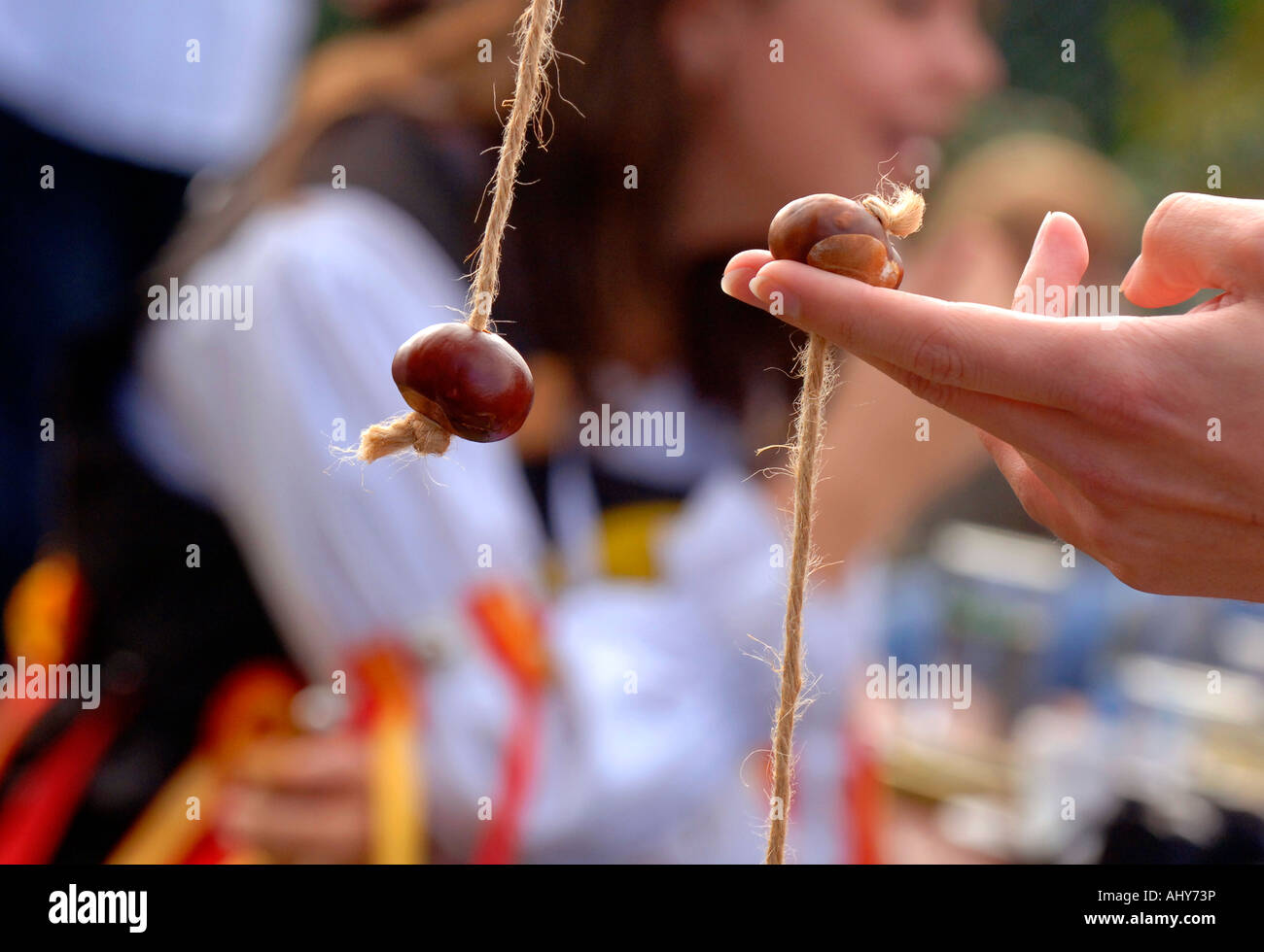 Conker on string hi-res stock photography and images - Alamy