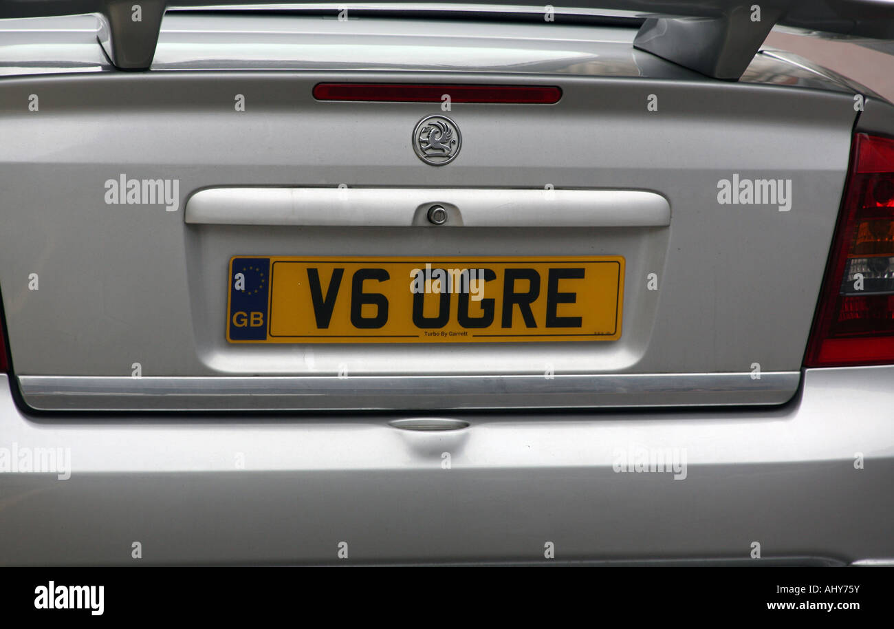 Funny car plate hi-res stock photography and images - Alamy