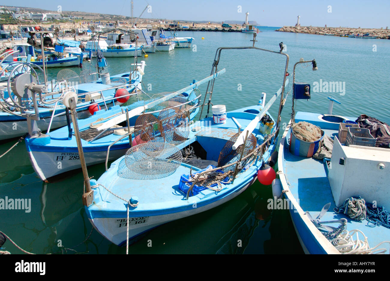 Harbour at Ayia Napa on the Mediterranean island of Cyprus EU ...