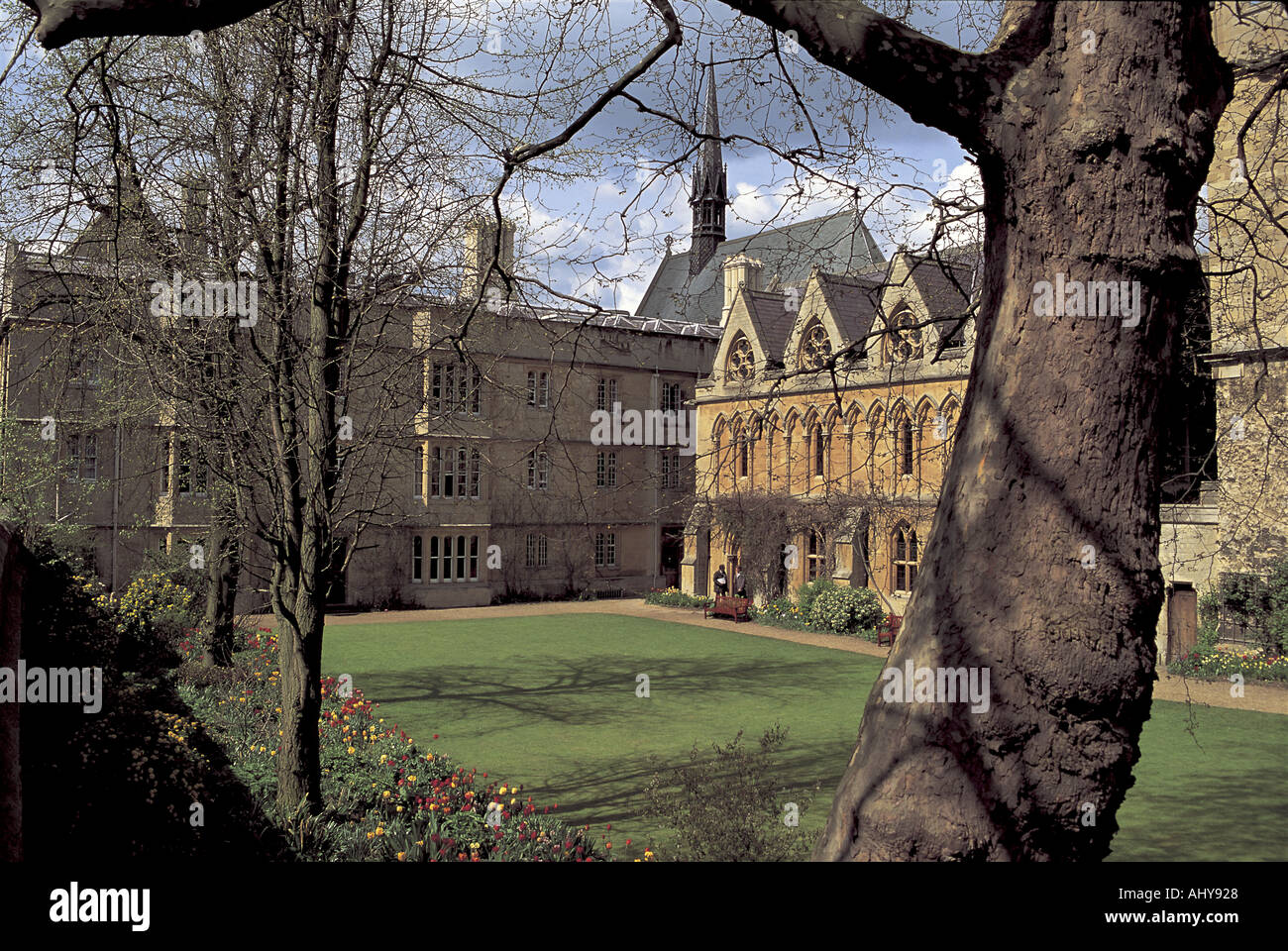 Exeter College Library and Felows Garden Stock Photo - Alamy